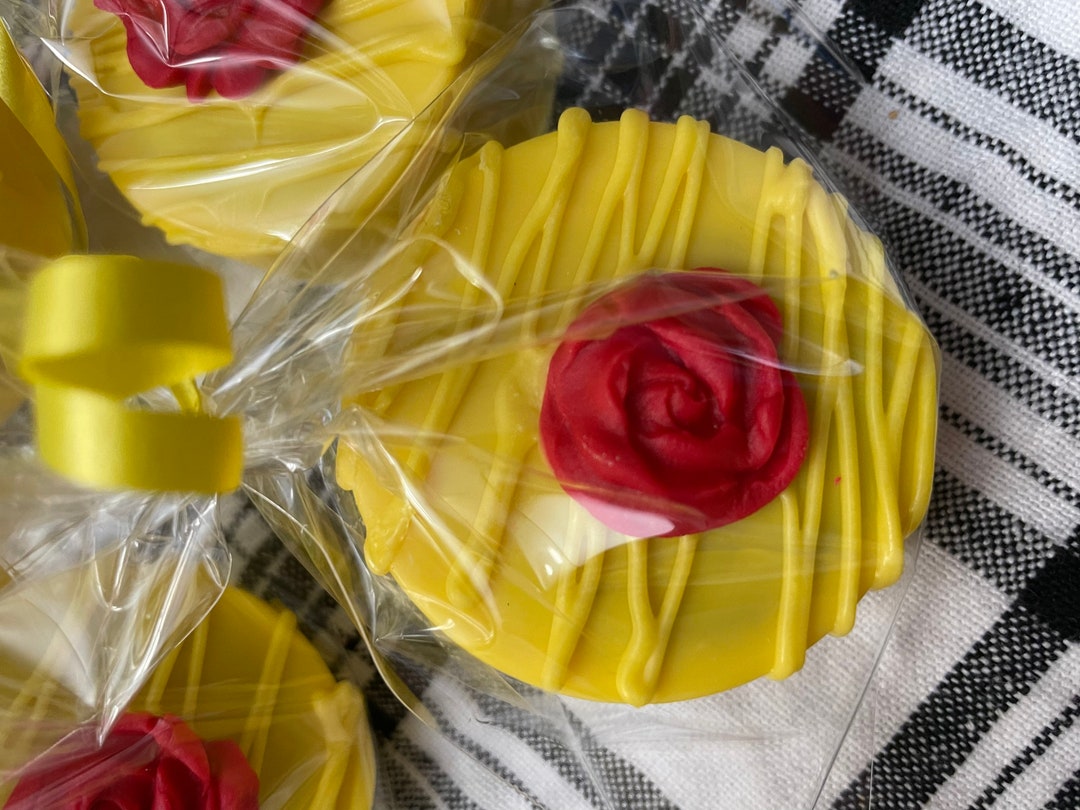 Beauty and the Beast Themed Chocolate Covered Oreos With Red Rose - Etsy