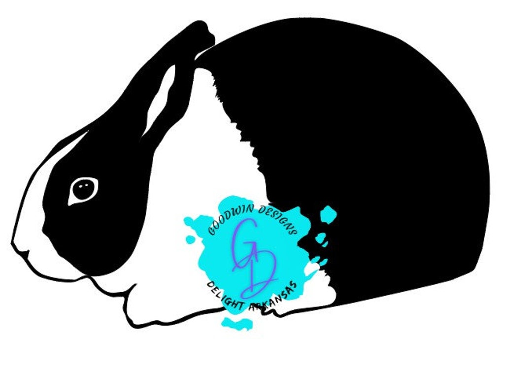 Dutch Bunny Rabbit Svg Clipart Digital Download - Etsy