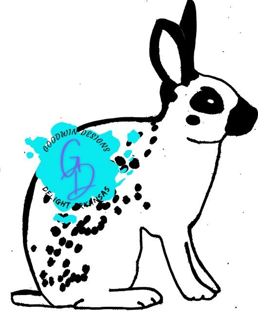 English Spot Rabbit Svg Clipart - Etsy