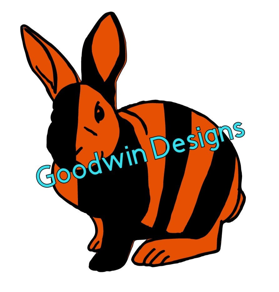 Harlequin Rabbit Clipart SVG - Etsy