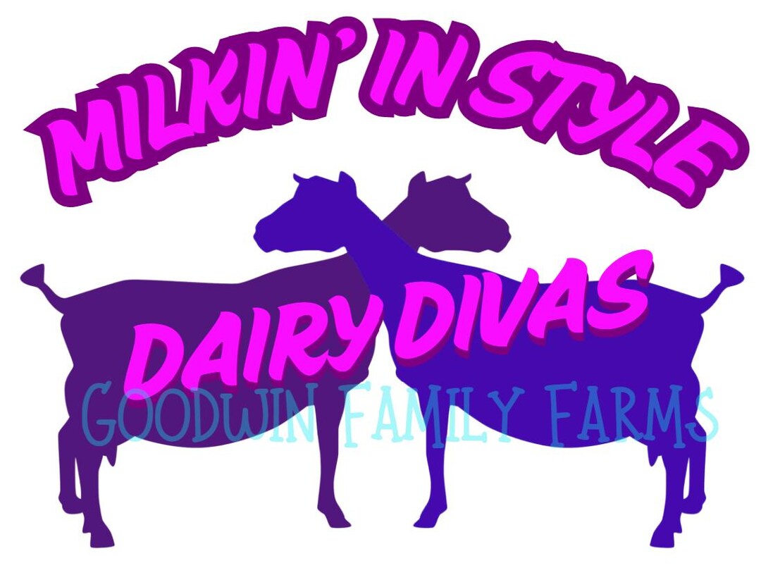 Dairy Goat Svg Dairy Divas Milking Sublimination - Etsy