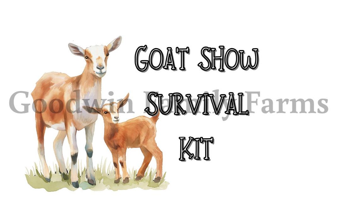 Goat Show Survival Kit - Etsy