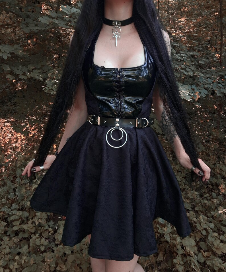 Pvc and Lace Vampire Gothic Dress - Etsy