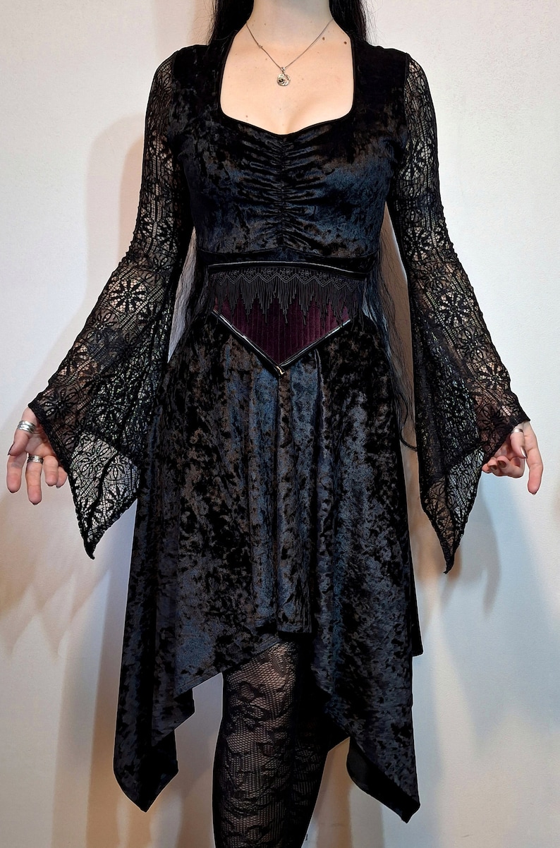 Vampire Gothic Velvet Dress - Etsy UK