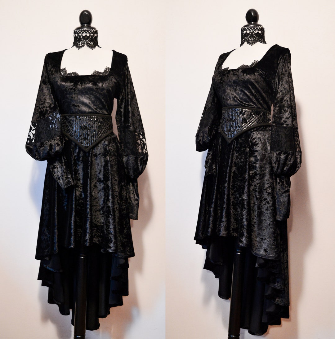 Victorian Vampire Gothic Velvet Dress - Etsy