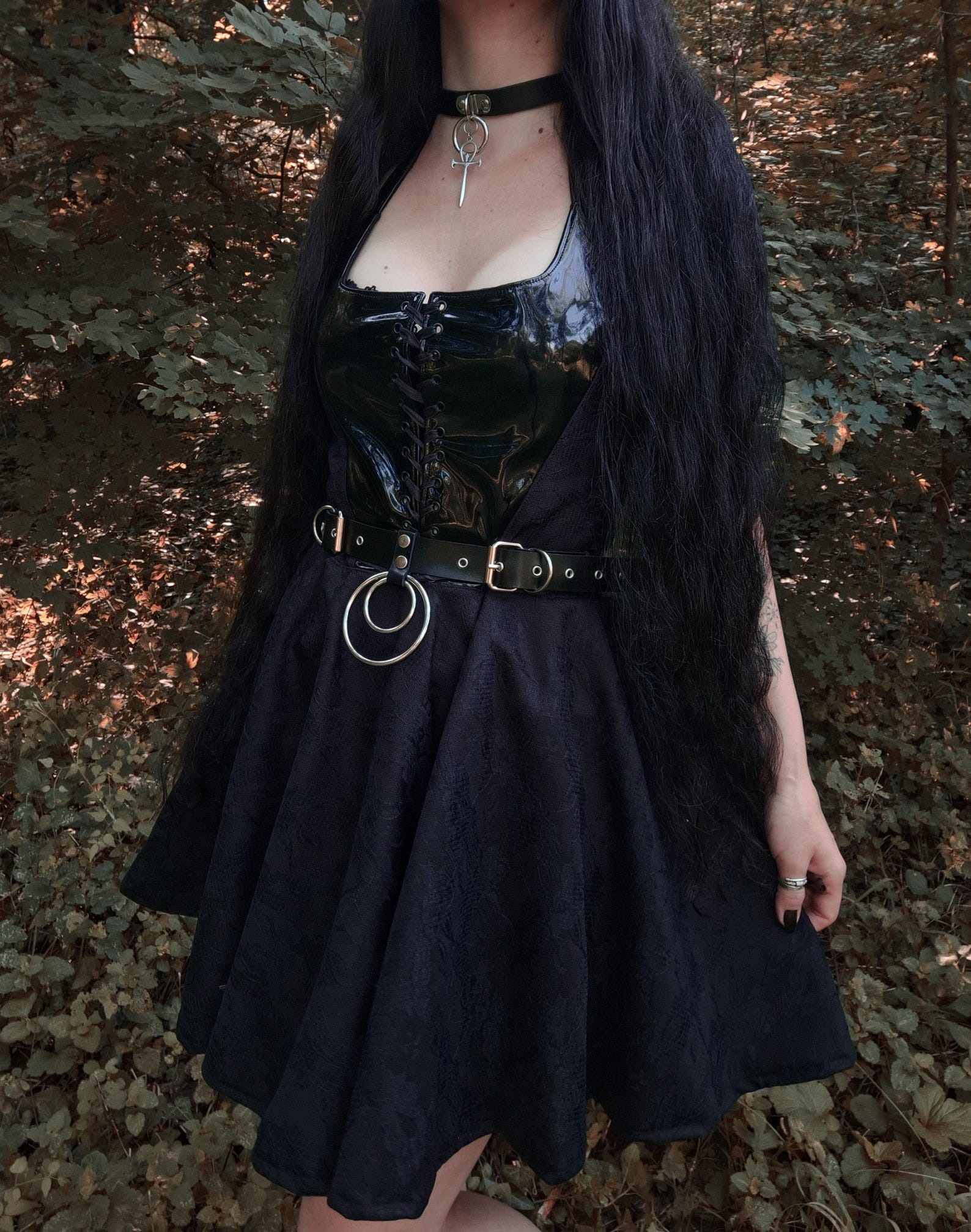 Pvc and Lace Vampire Gothic Dress - Etsy