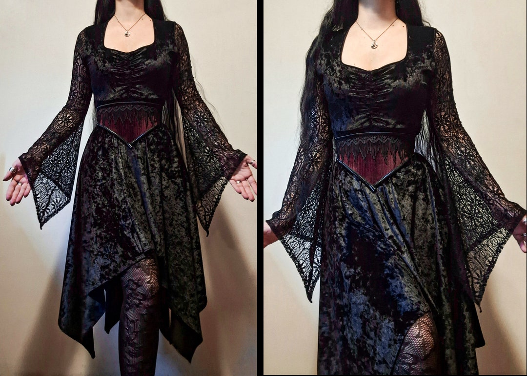 Vampire Gothic Velvet Dress - Etsy