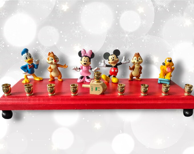 Princess Menorah Classic Disney Judaica Hanukkiah Repurposed Jasmin ...