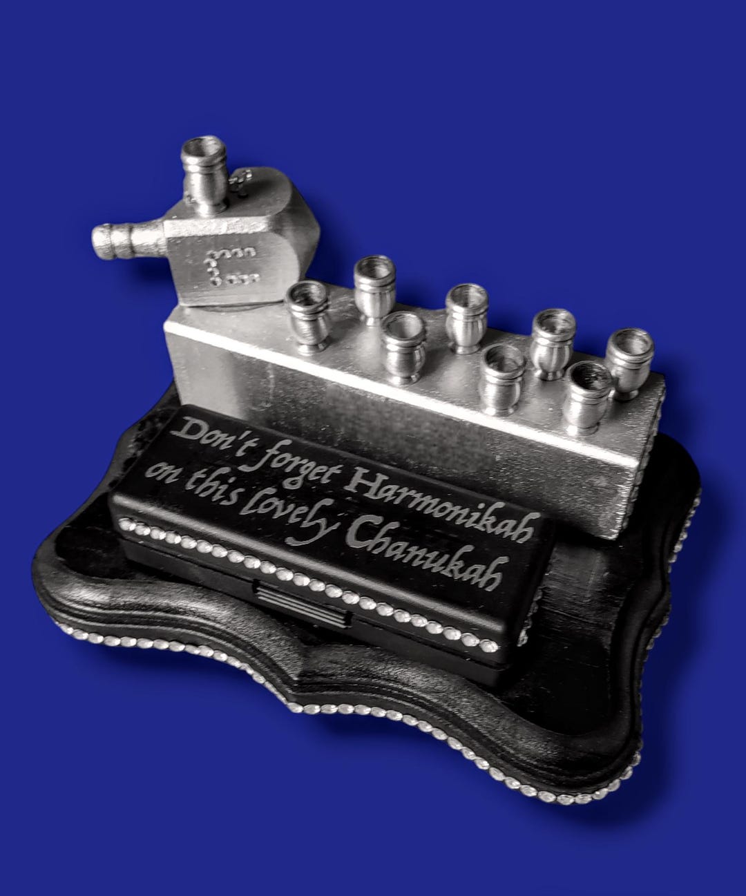 Harmonikkah Menorah Judaica Jewish Hanukkah Harmonica Gift Unique ...