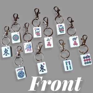 Mahjong Keychain Mah-jongg! PON BAM CHOW Melds Lucky Tiles - Etsy