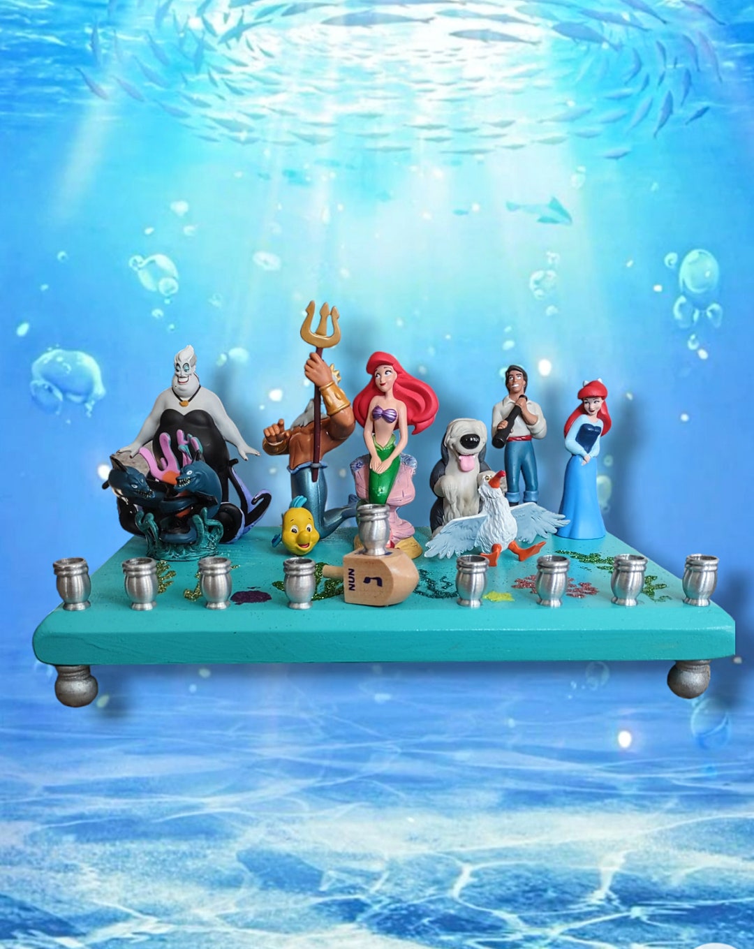 Princess Menorah Little Mermaid Menorah Classic Disney Judaica ...
