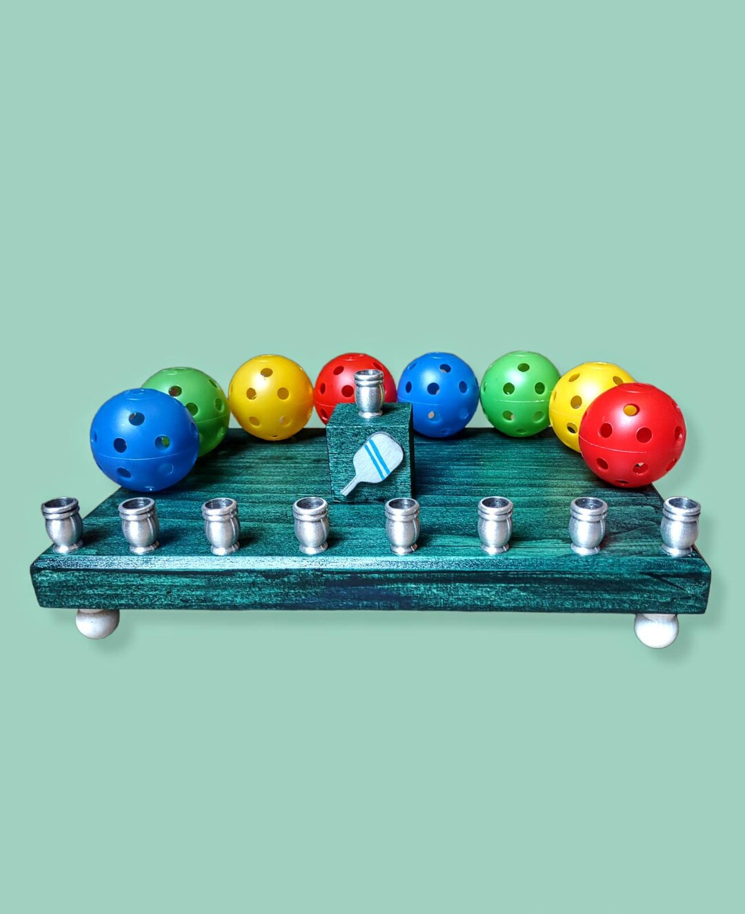 Pickleball Menorah Picklers Gift Dink Dillball Golden Pickle - Etsy