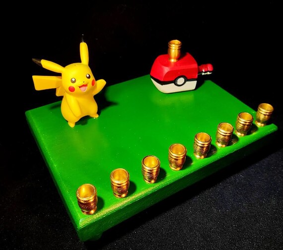 Pikachu Pokémon Menorah Children Judaica Jewish Chanukah | Etsy