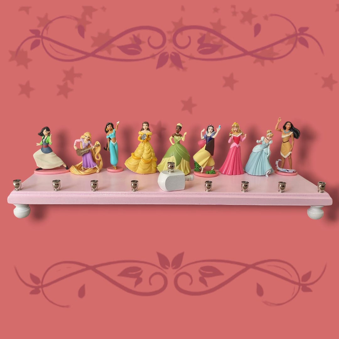Princess Menorah Classic Disney Judaica Hanukkiah Repurposed Jasmin ...