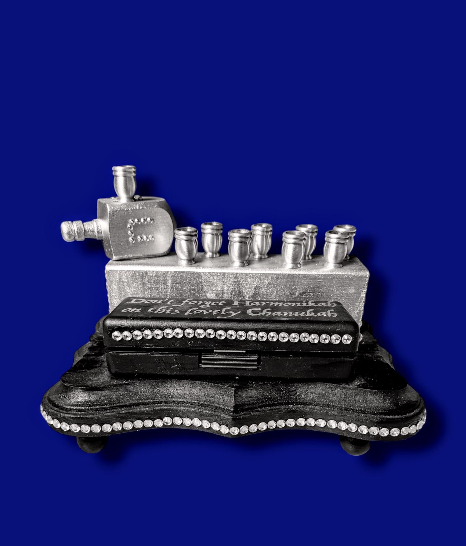 Harmonikkah Menorah Judaica Jewish Hanukkah Harmonica Gift Unique ...