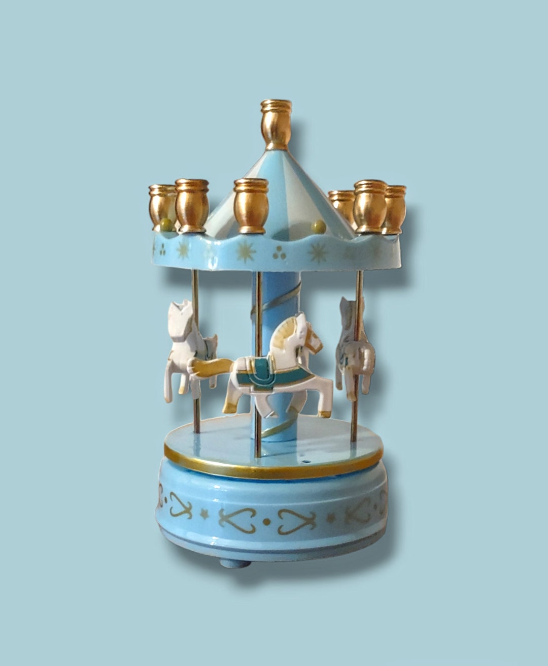 Carousel Music Box Menorah Hanukkiah Judaica Jewish Hanukkah - Etsy