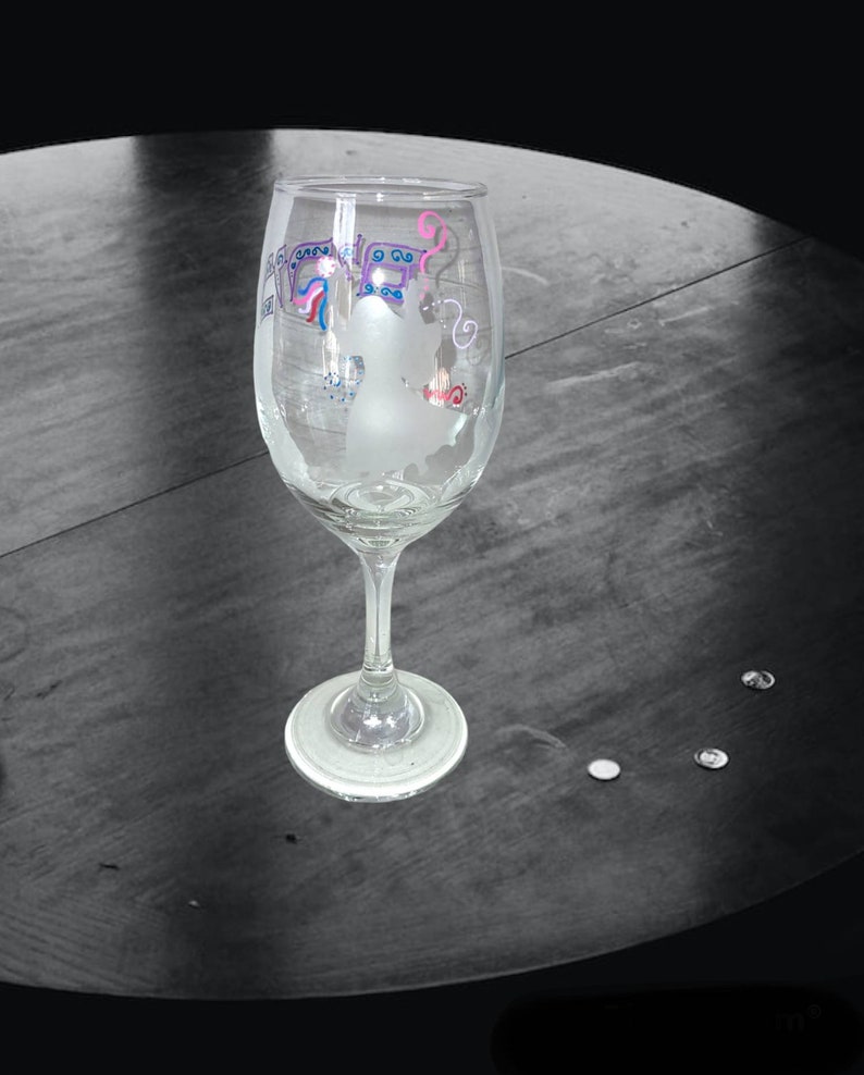 Miriam Cup Miriam's Cup Etched Hand Painted Colorful Blessing Over Wine ...