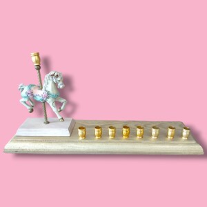 Vintage Horse Carousel Menorah Hanukkiah Judaica Jewish Hanukkah - Etsy