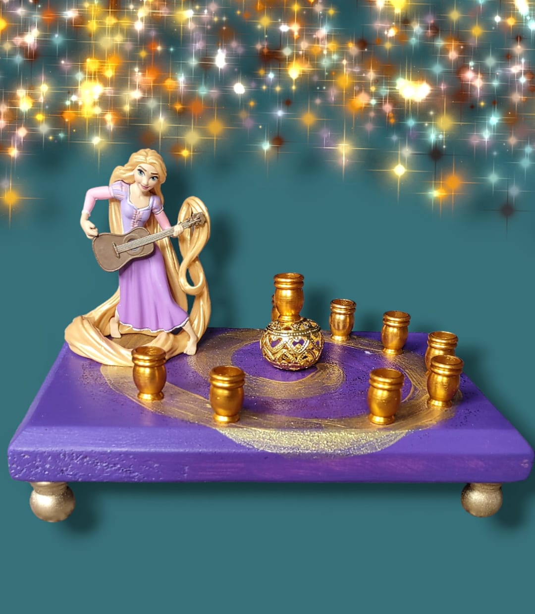 Princess Menorah Classic Disney Judaica Hannukah Rapunzel - Etsy UK