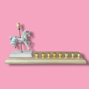 Vintage Horse Carousel Menorah Hanukkiah Judaica Jewish Hanukkah - Etsy