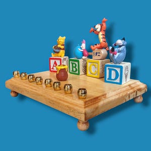 Winnie the Pooh Menorah Classic Disney Judaica Hanukkiah Repurposed ...