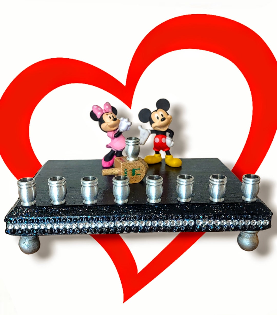 Collector Mickey Mouse Menorah Classic Disney Judaica Hanukkiah ...