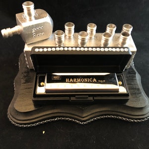 Harmonikkah Menorah Judaica Jewish Hanukkah Harmonica Gift Unique ...