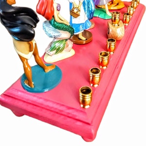Princess Menorah Classic Disney Judaica Hanukkiah Repurposed Jasmin ...