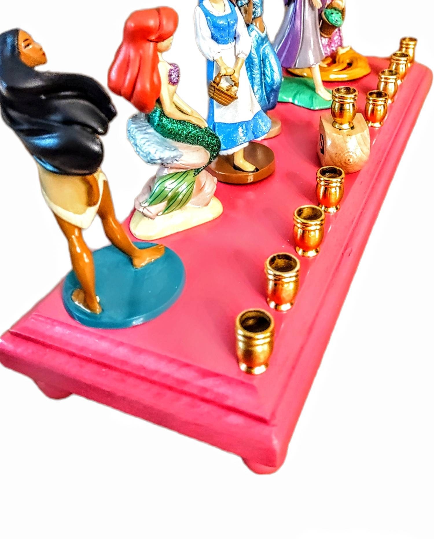 Princess Menorah Classic Disney Judaica Hanukkiah Repurposed - Etsy