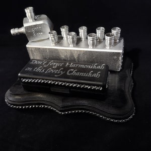Harmonikkah Menorah Judaica Jewish Hanukkah Harmonica Gift Unique ...