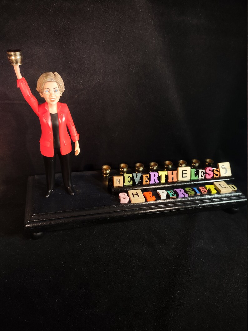 Nevertheless She Persisted Elizabeth Warren Menorah Candle | Etsy
