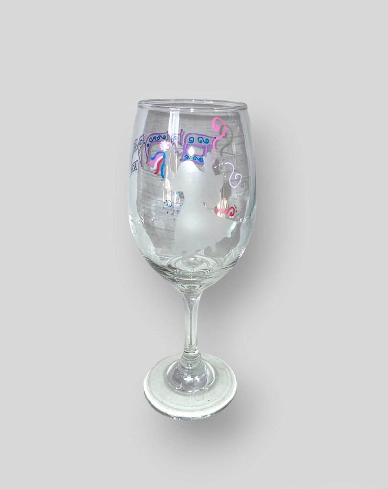 Miriam Cup Miriam's Cup Etched Hand Painted Colorful Blessing Over Wine ...