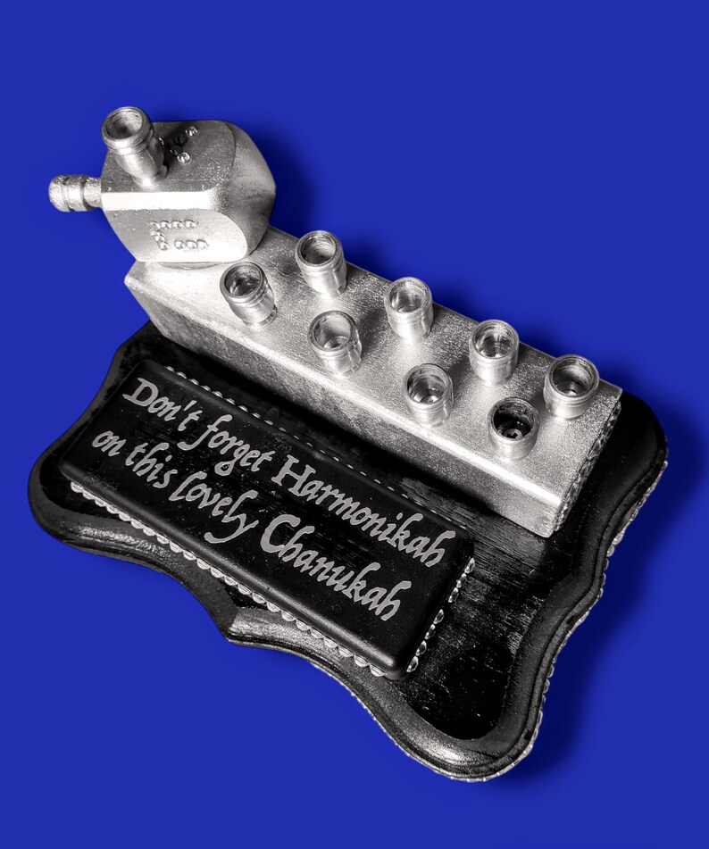 Harmonikkah Menorah Judaica Jewish Hanukkah Harmonica Gift Unique ...