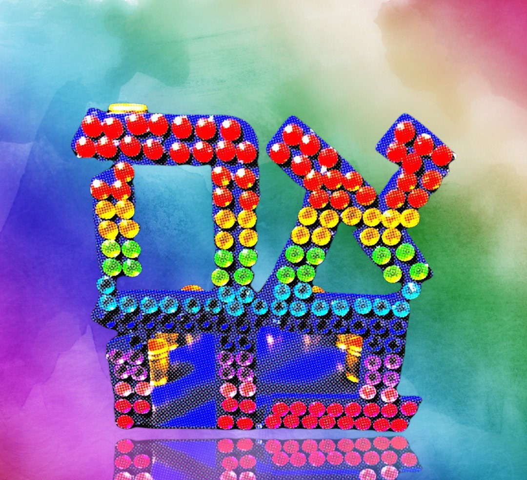 Coleccionista Rainbow Love GLBTQ pride Ahavah Bling Menorah Judaica ...