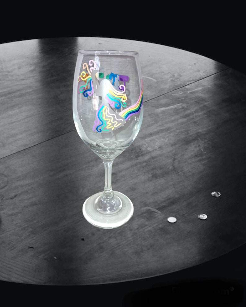 Miriam Cup Miriam's Cup Etched Hand Painted Colorful Blessing Over Wine ...
