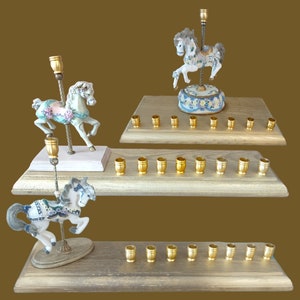 Vintage Horse Carousel Menorah Hanukkiah Judaica Jewish Hanukkah - Etsy