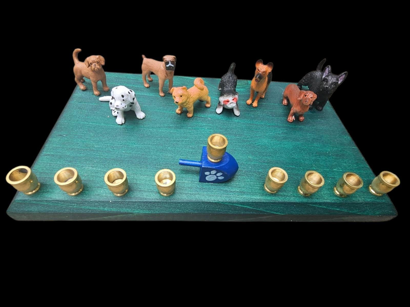 Dog Breed Menorah, Chanukah Paw-nukkah, Dog Lover Gift - Etsy