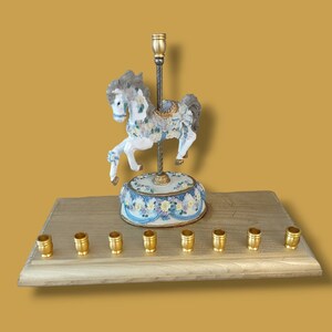 Vintage Horse Carousel Menorah Hanukkiah Judaica Jewish Hanukkah - Etsy