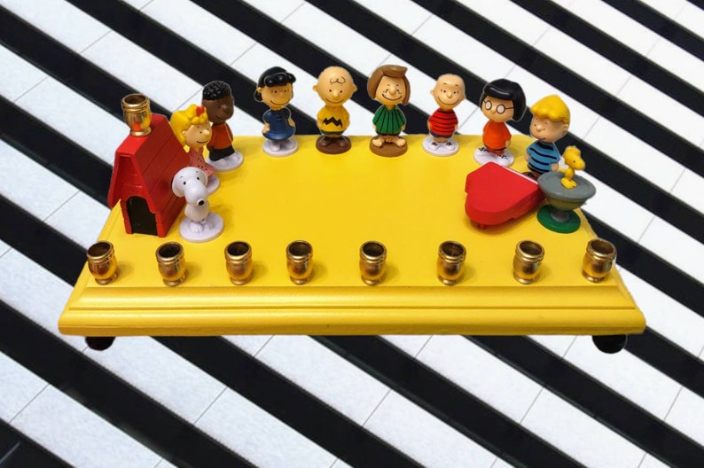 Peanuts Menorah Classic Collectors Charlie Brown Snoopy Lucy - Etsy