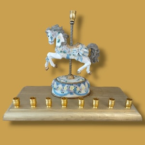 Vintage Horse Carousel Menorah Hanukkiah Judaica Jewish Hanukkah - Etsy