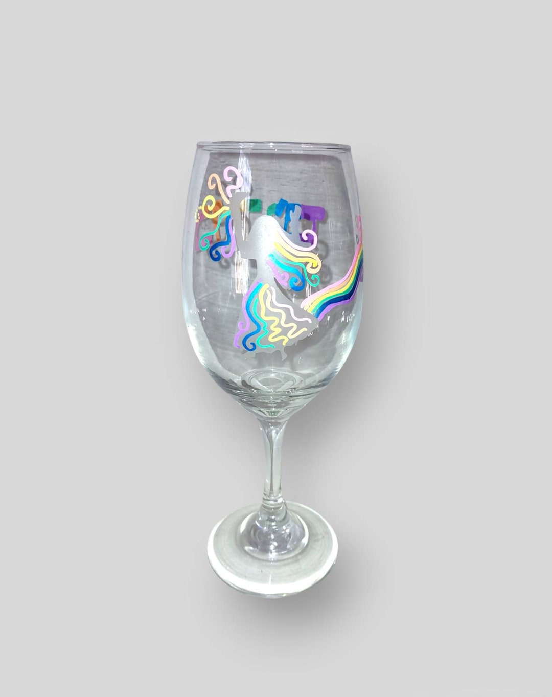 Miriam Cup Miriam's Cup Etched Hand Painted Colorful Blessing Over Wine ...