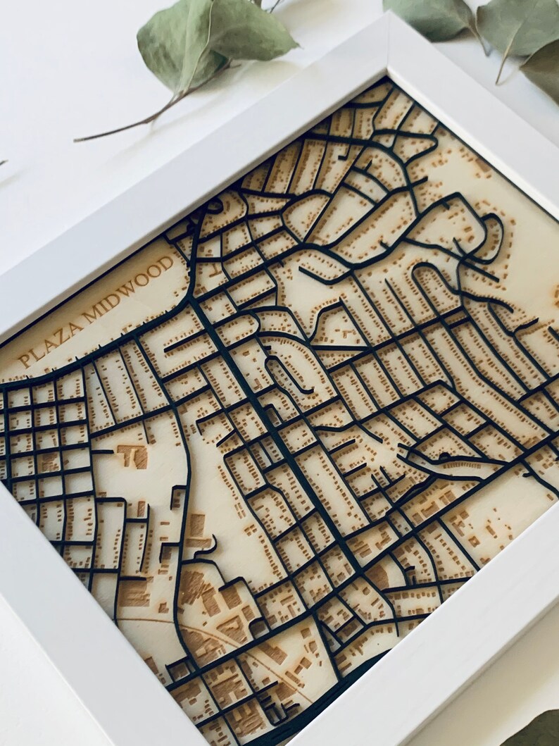 Plaza Midwood Neighborhood Map - Etsy