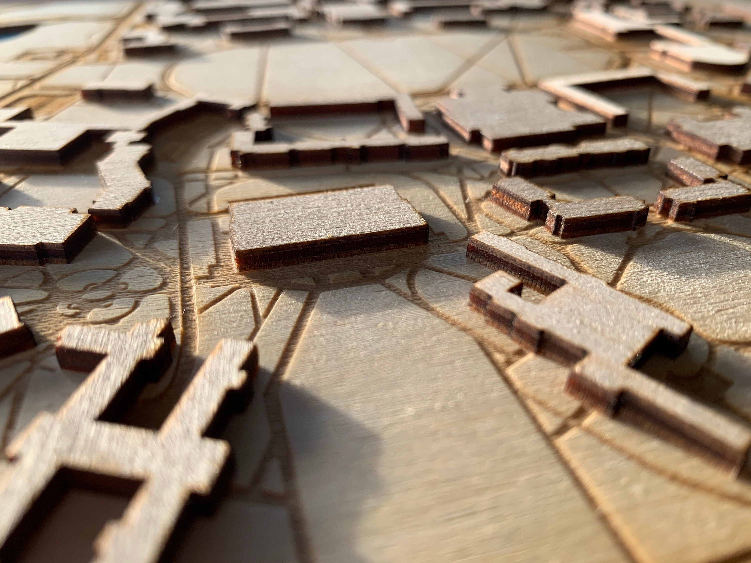 Virginia Tech 11x14 Wood Engraved Map - Etsy