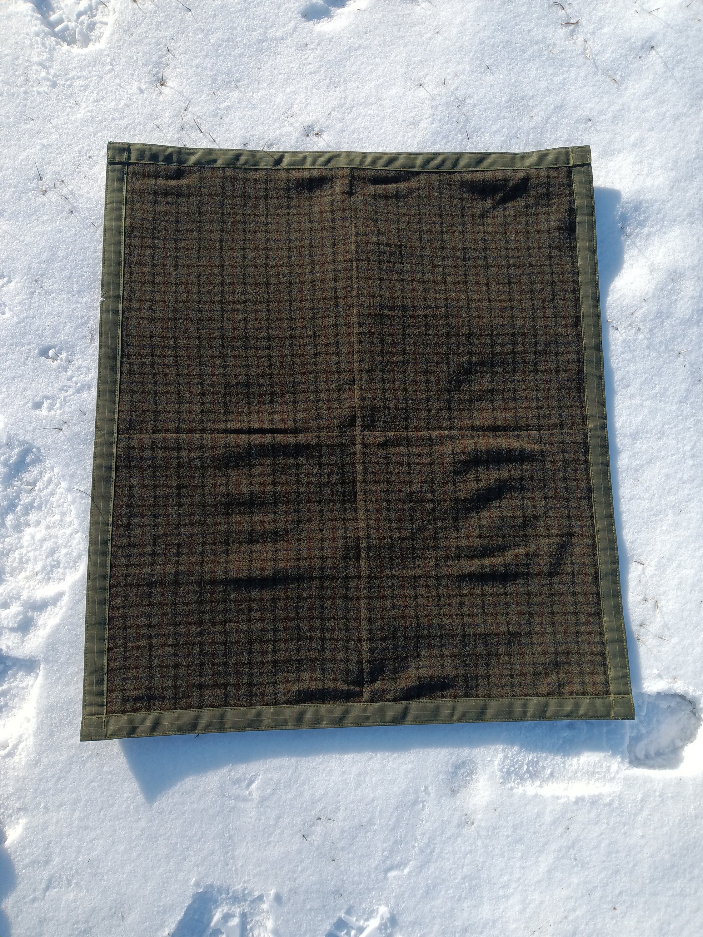 Travelers Mat Waxed Canvas. Camping, Hiking, Dog Walkers, Equestrian ...