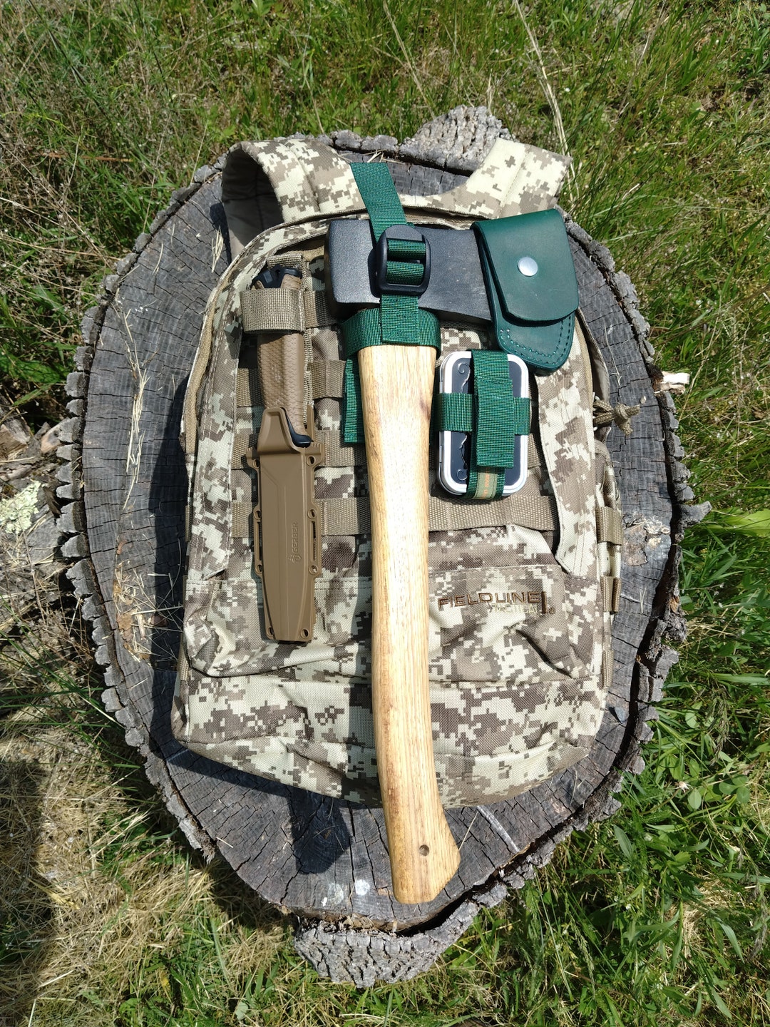 MOLLE Axe Adapter and Altoids Tin Holder. Camping, Hiking, Picnic ...