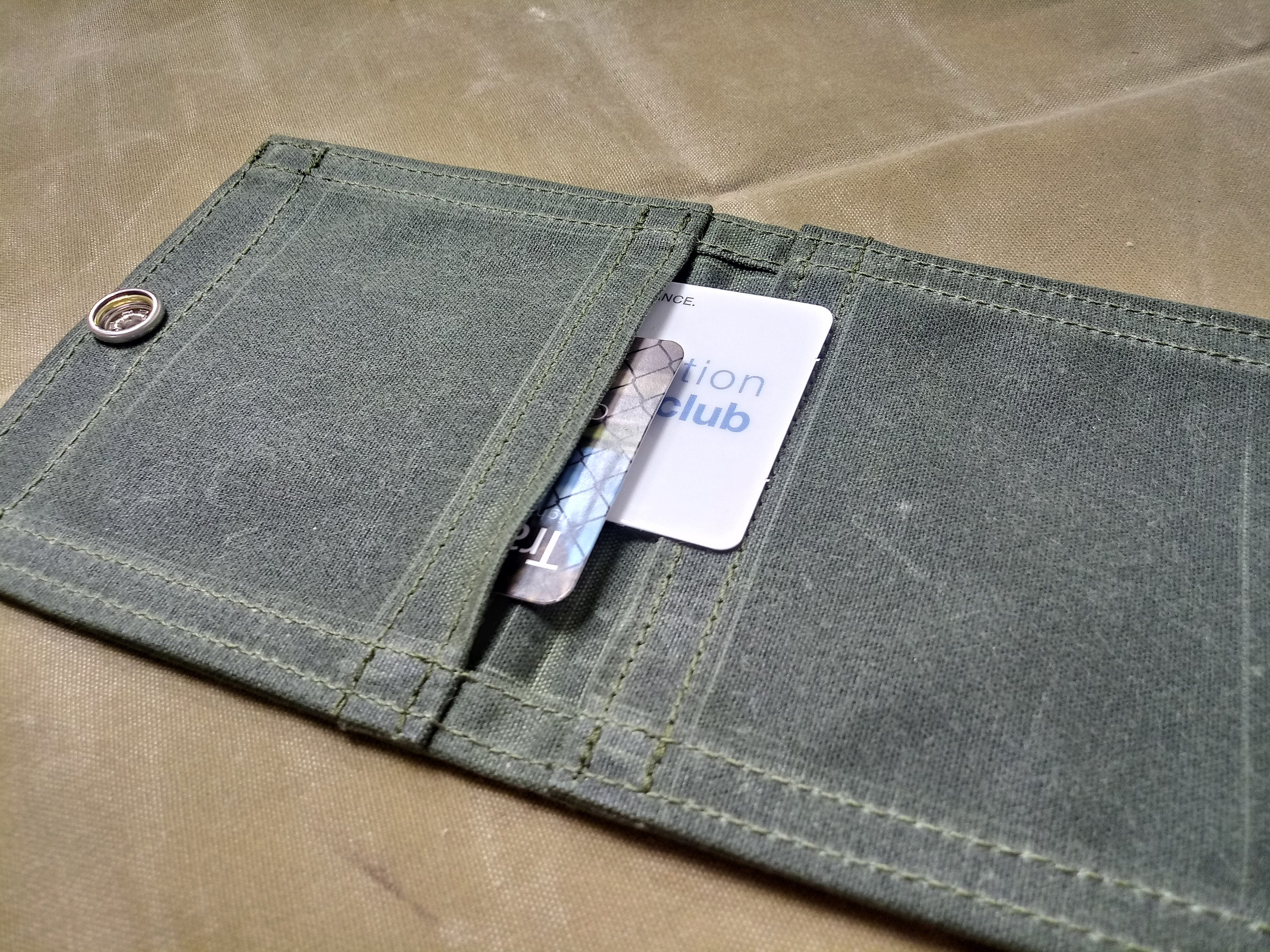 Waxed Canvas Wallet. Bushcraft,camping,hunting,prepping,fishing,hiking ...