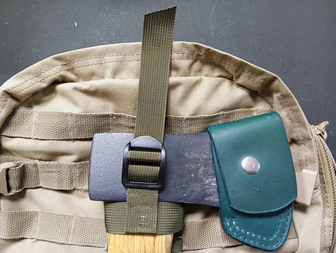 MOLLE Compatible Axe Carry Adapters. Bushcraft Axe, Tactical Axe Gear ...