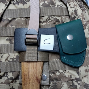 MOLLE Axe Carry Adapter, Hiking, Camping, Hunting, Fishing, Tactical ...