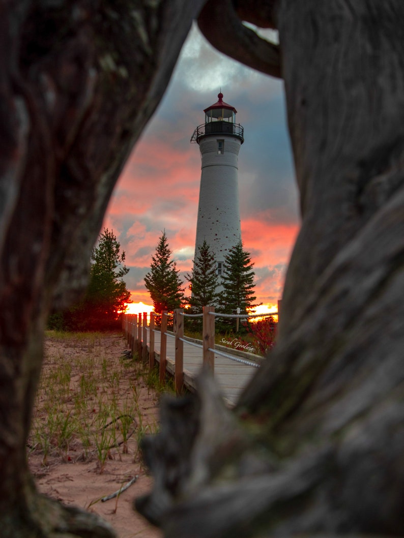 Crisp Point Framed / Crisp Point Lighthouse / Upper Peninsula ...