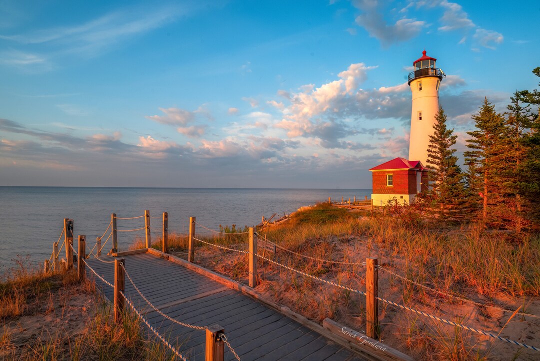 Golden Light at Crisp Point / Upper Peninsula / Whitefish Point / Crisp ...